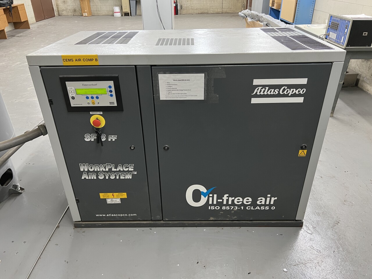 Atlas Copco SF8 rotary scroll air compressor