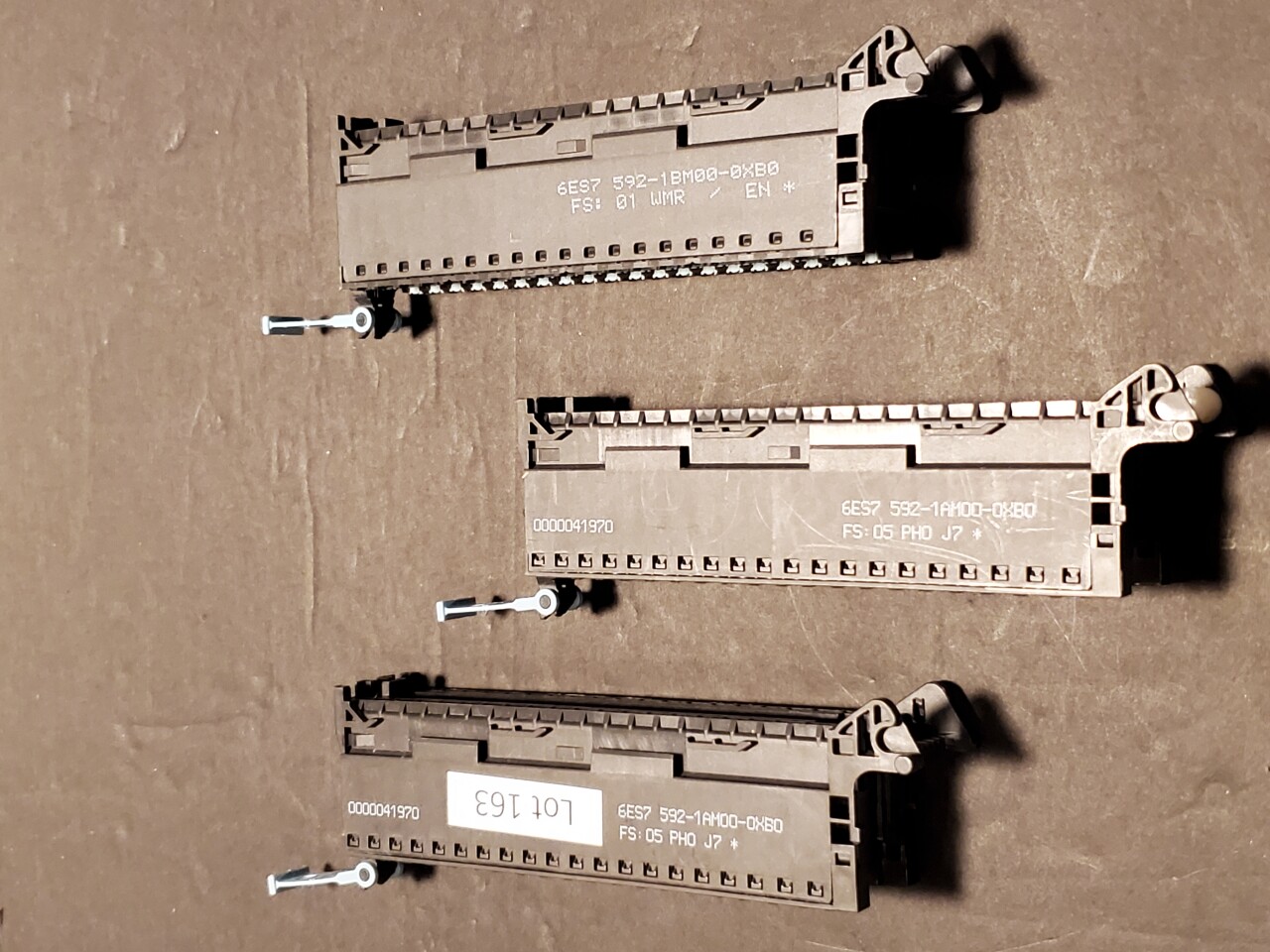 Lot of 3 Siemens S7-1500 40 pins front connectors