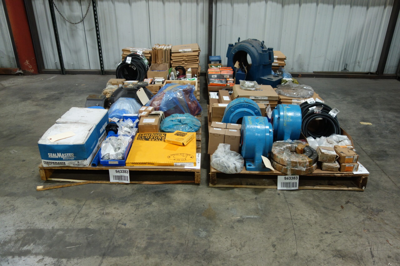 4 PALLETS OF ASSORTED POWER TRANSMISSION REPLACEMENT PARTS
