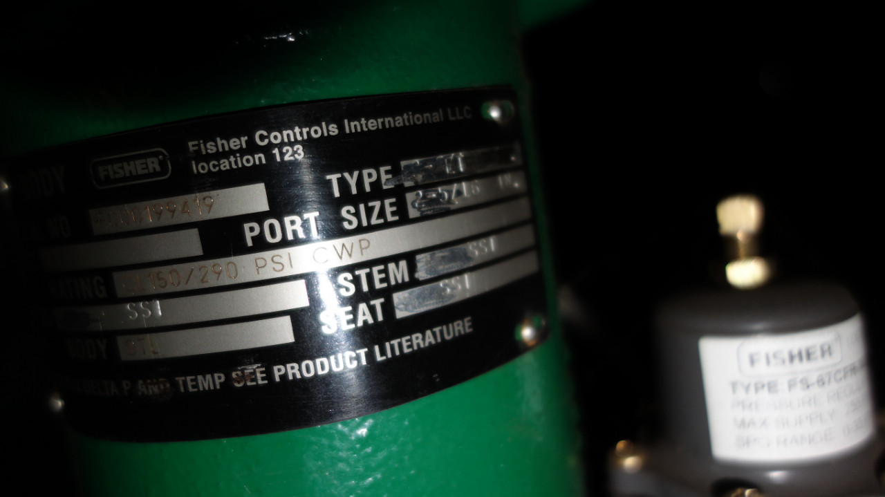 FISHER 667-ET 2" CL150 CONTROL VALVE C1 CONTROLLER For Sale | Aucto