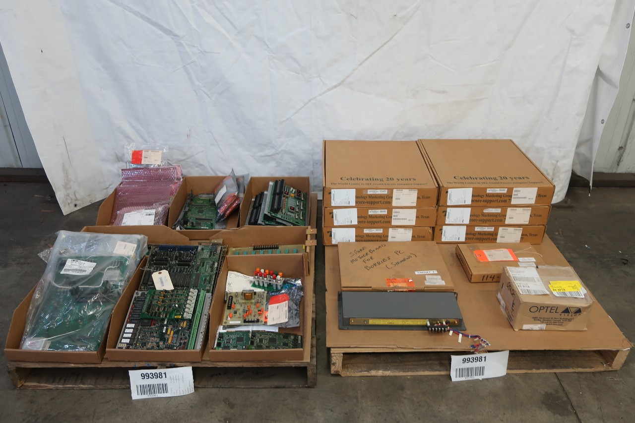 2 PALLETS OF ASSORTED PCB CIRCUIT BOARDS