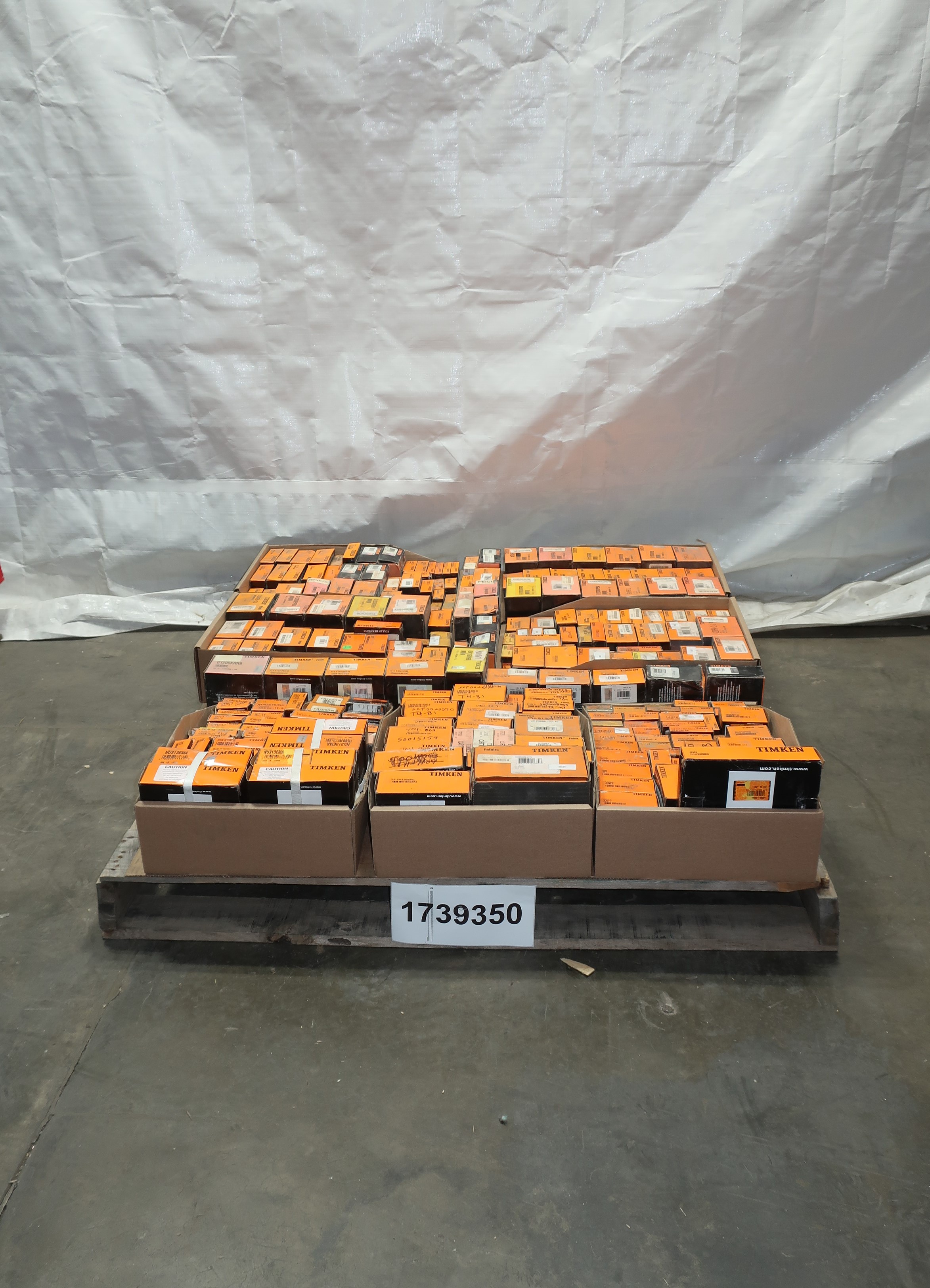 SKU 1739350 - PALLET OF ASSORTED TIMKEN BEARINGS, BALL, ROLLER, PILLOW ...