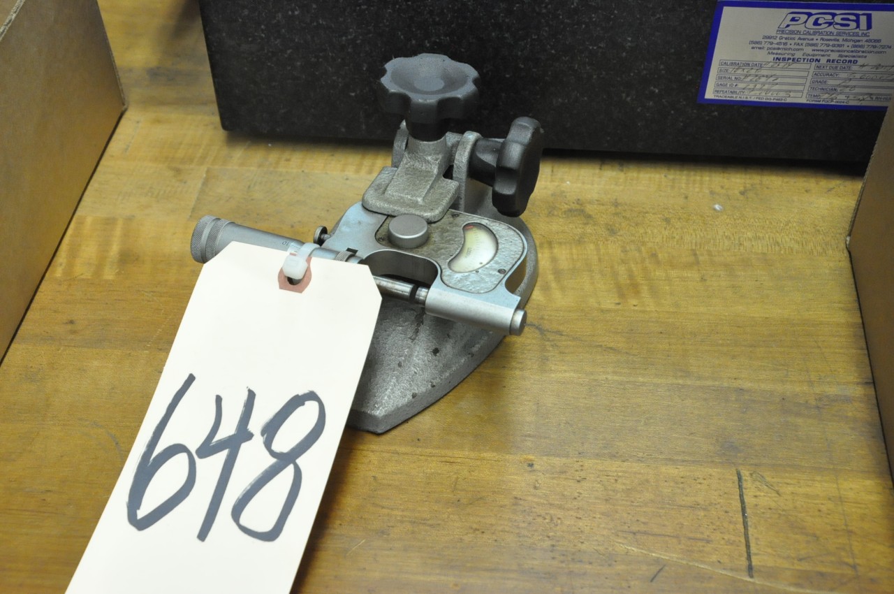 No Name Gauge Stand with Carl Zeiss Mounted Dial Outside Micrometer For ...