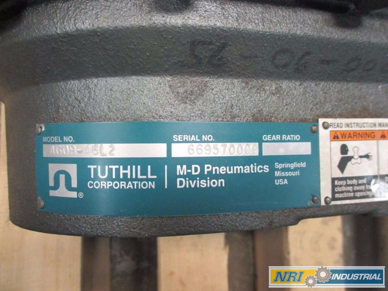 TUTHILL 4609-46L2 EQUALIZER 4IN NPT ROTARY LOBE BLOWER For Sale | Aucto