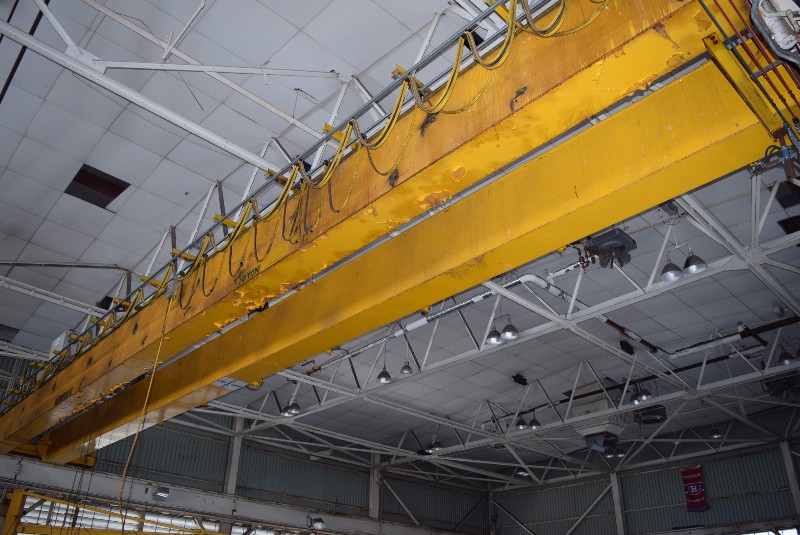 DEMAG 10 TON ELECTRIC HOIST 460 V WITH TRACK DSTS/7