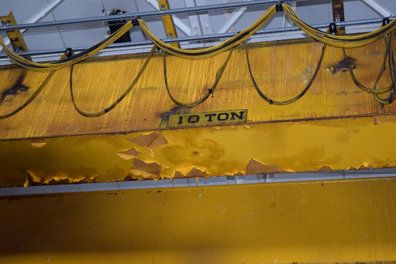 DEMAG 10 TON ELECTRIC HOIST 460 V WITH TRACK DSTS/7