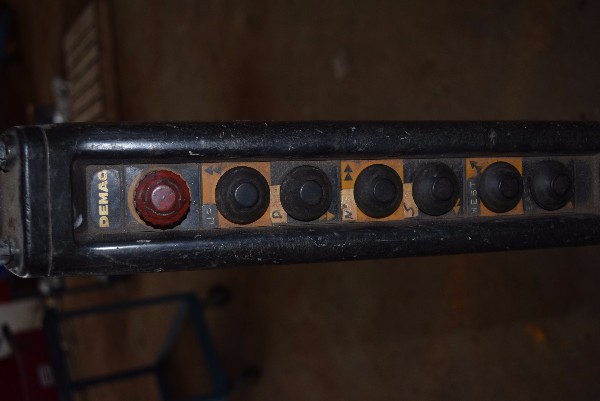 DEMAG 10 TON ELECTRIC HOIST 460 V WITH TRACK DSTS/7