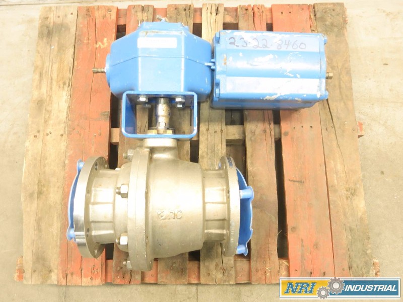 NELES JAMESBURY M2CA06AP 6 IN STAINLESS BALL VALVE W/ METSO B1CU17/45L ...