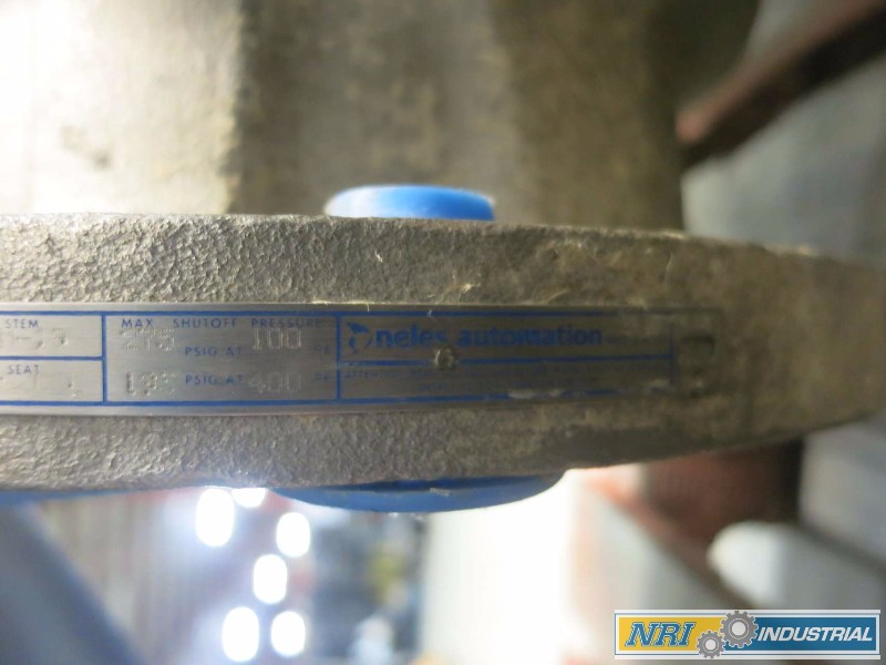 NELES JAMESBURY M2CA06AP 6 IN STAINLESS BALL VALVE W/ METSO B1CU17/45L ...