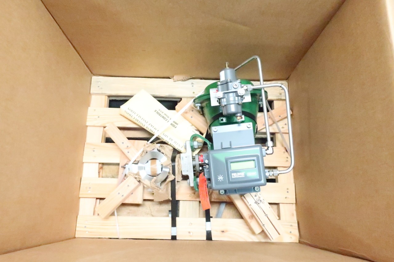 FISHER NPS 2 PNEUMATIC 2052 WAFER DVC2000 2IN CONTROL VALVE For Sale ...