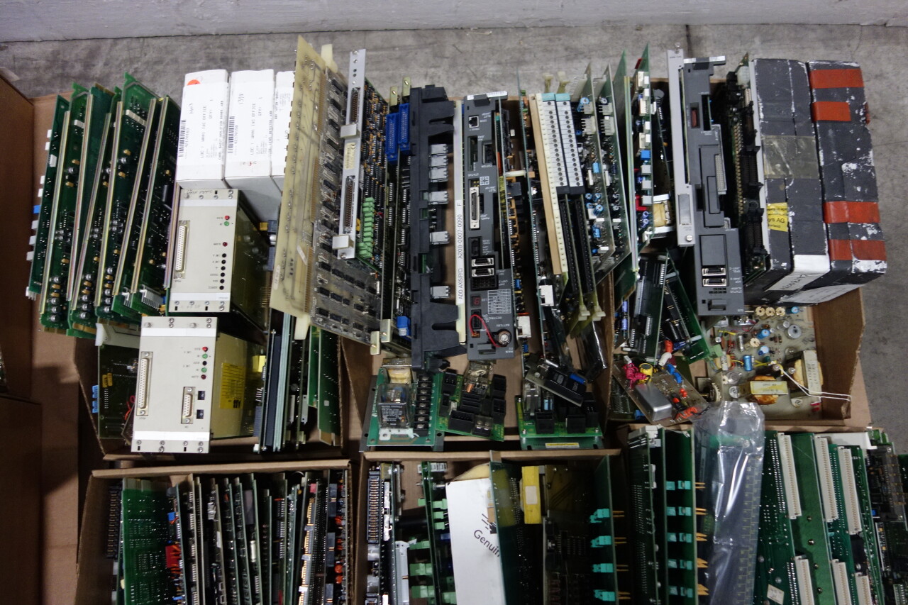 2 PALLETS OF ASSORTED PCB CIRCUIT BOARDS