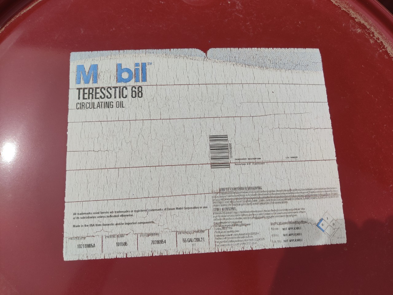 1 PALLET OF 3 55 GALLON DRUMS TERESSTIC 68 CIRCULATING OIL For Sale | Aucto