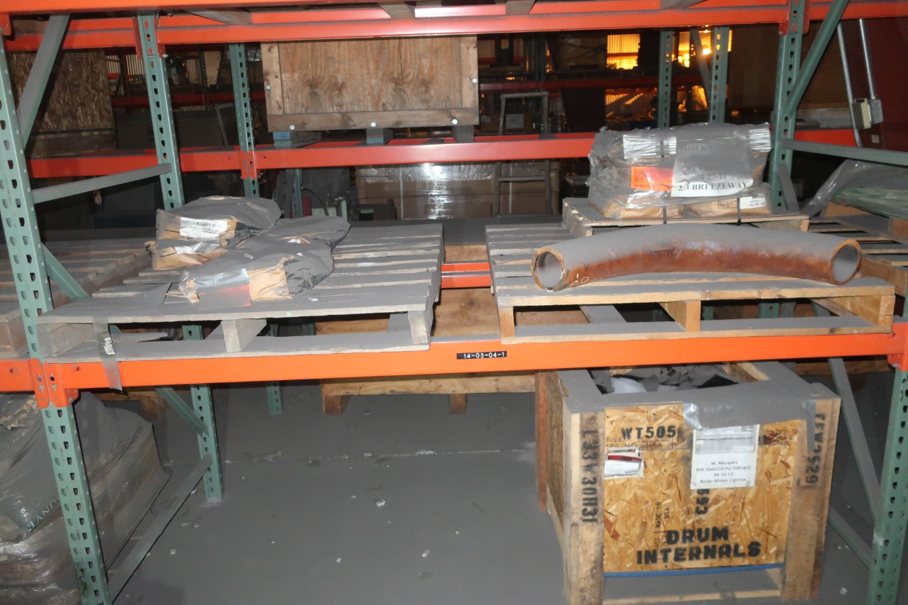 CONTENTS OF 5X SECTIONS OF PALLET RACKING (EXCLUDES PALLETS OF ...