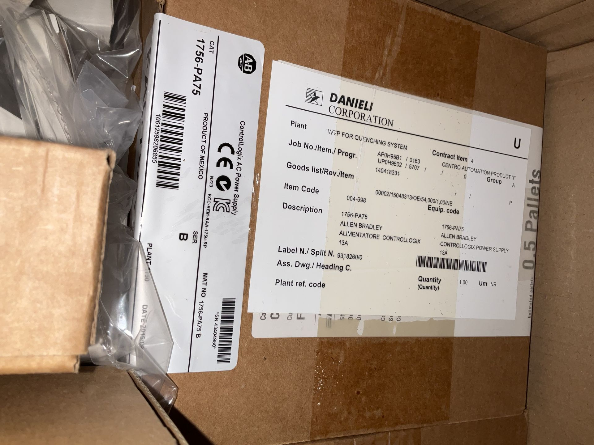 QTY 3- BOXES OF ALLEN BRADLEY CONTROLS, BREAKERS, CONTACTORS, AND PLCS ...