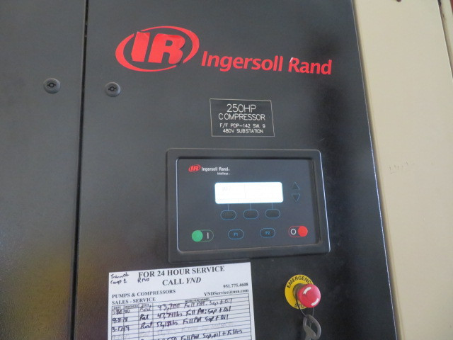 Ingersoll Rand 250 HP, Model R190 ne Nirvana USD Air Compressor For ...