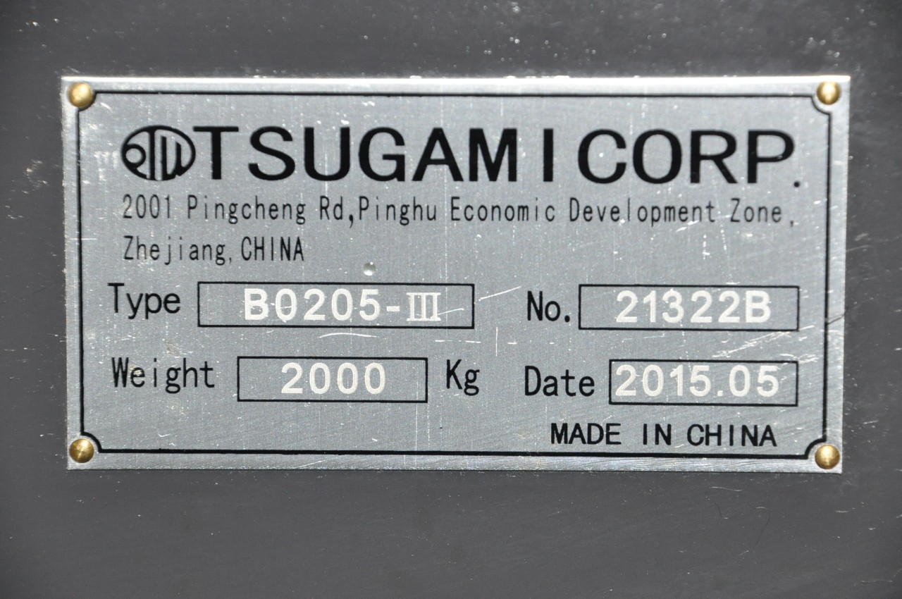 Tsugami Model B0205 III CNC Swiss Lathe 2015