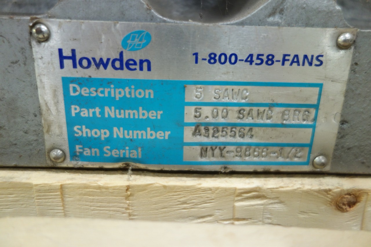 LOT OF 2 HOWDEN 5.00 SAWC FAN BEARING ASSEMBLY HOUSINGS For Sale | Aucto