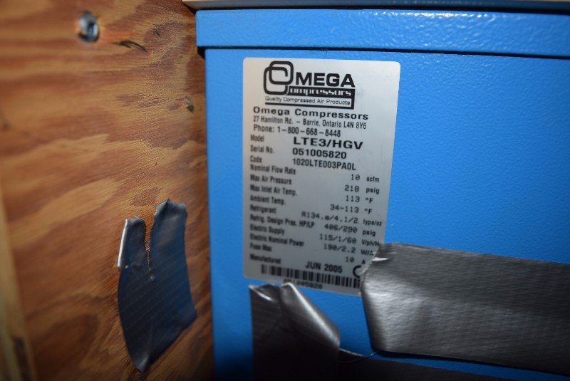 OMEGA COMPRESSOR REFRIGERATED AIR DRYER For Sale | Aucto