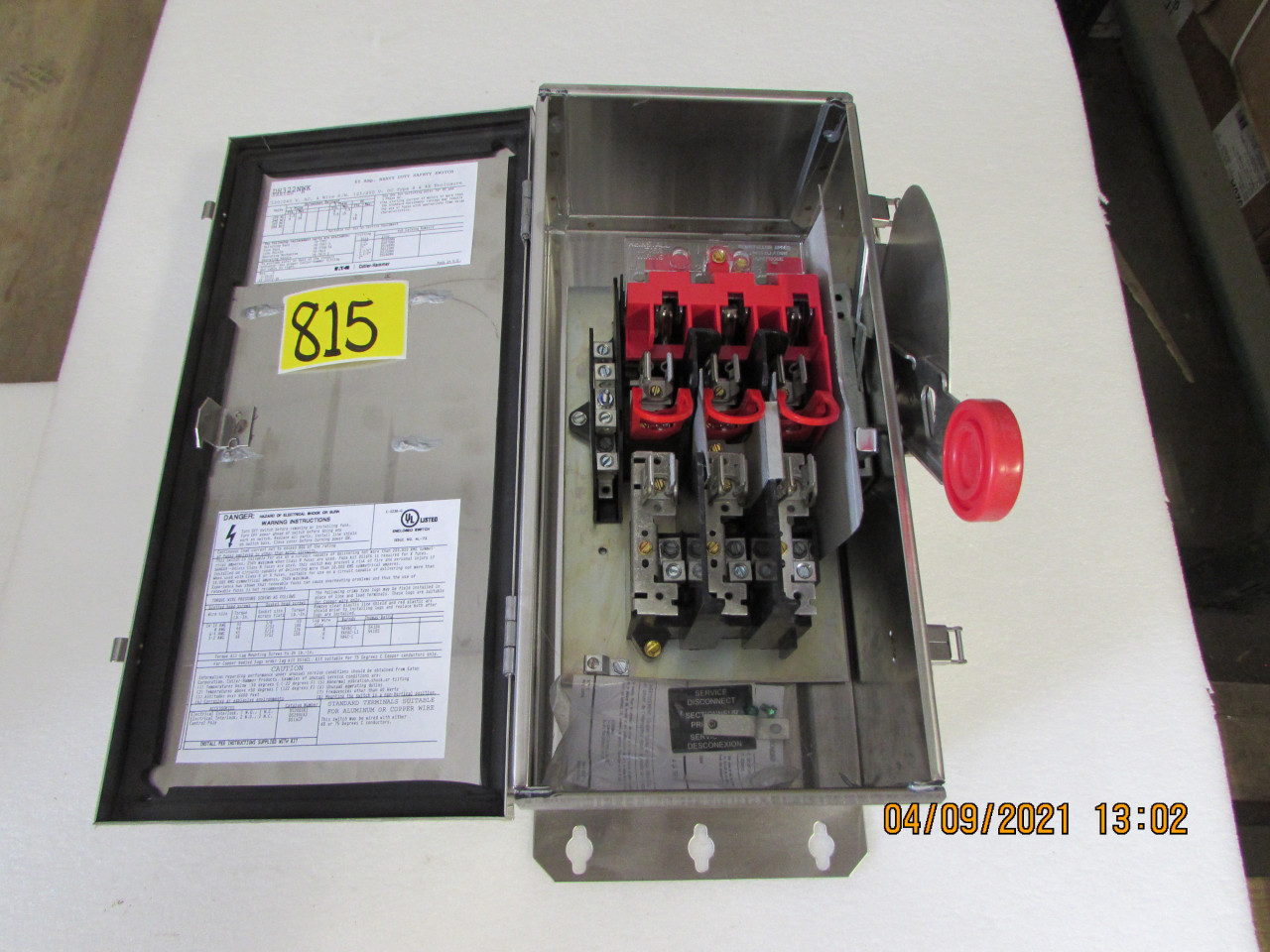 Eaton Safety Switches.