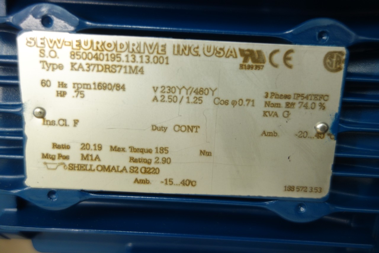 1 PALLET OF SEW-EURODRIVE, SUMITOMO GEARMOTORS