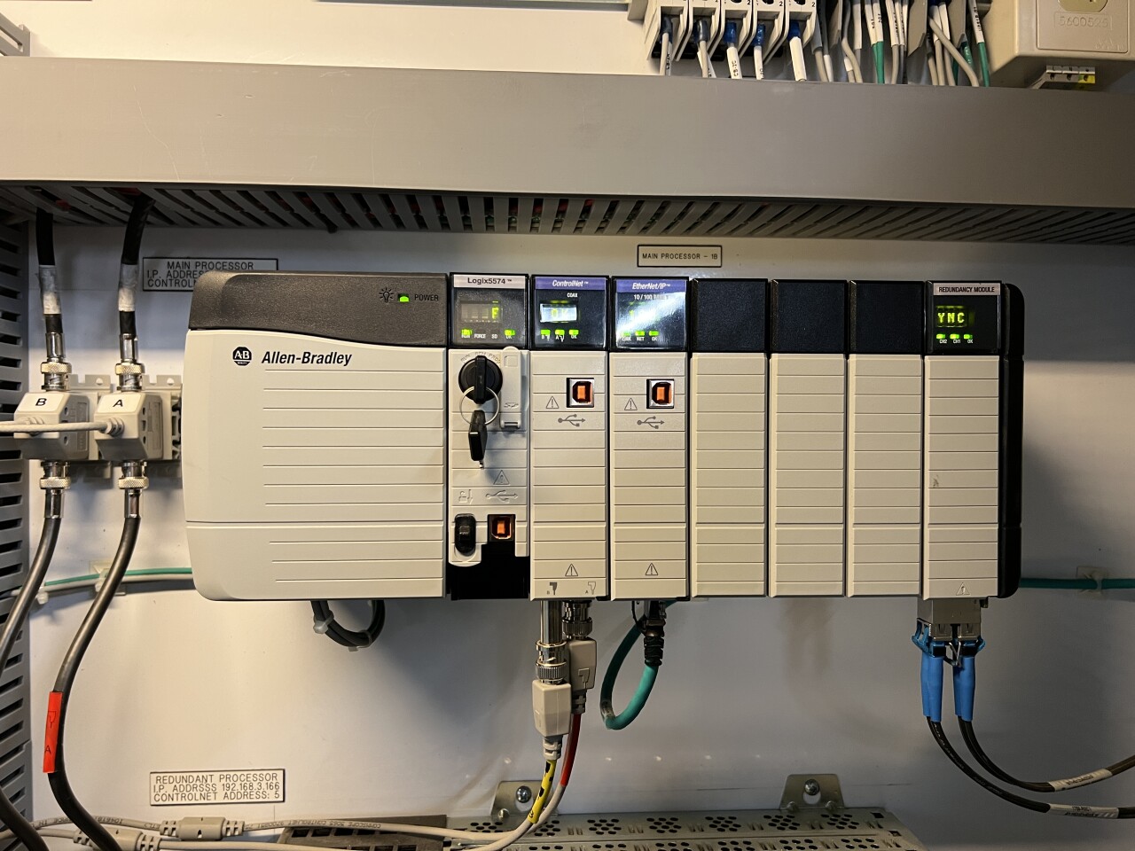 Cabinet with Allen Bradley Panelview and Controllogix PLCs For Sale | Aucto