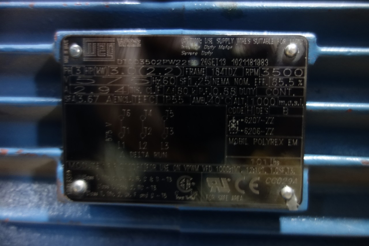 BLOWER FAN WITH WEG ELECTRIC MOTOR