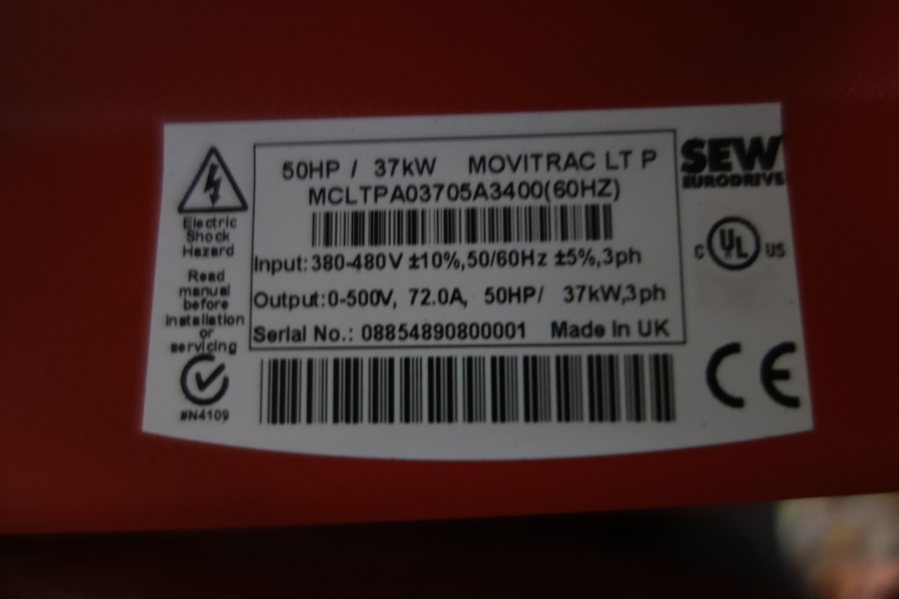 LOT OF 2 SEW EURODRIVE AC VFD DRIVES