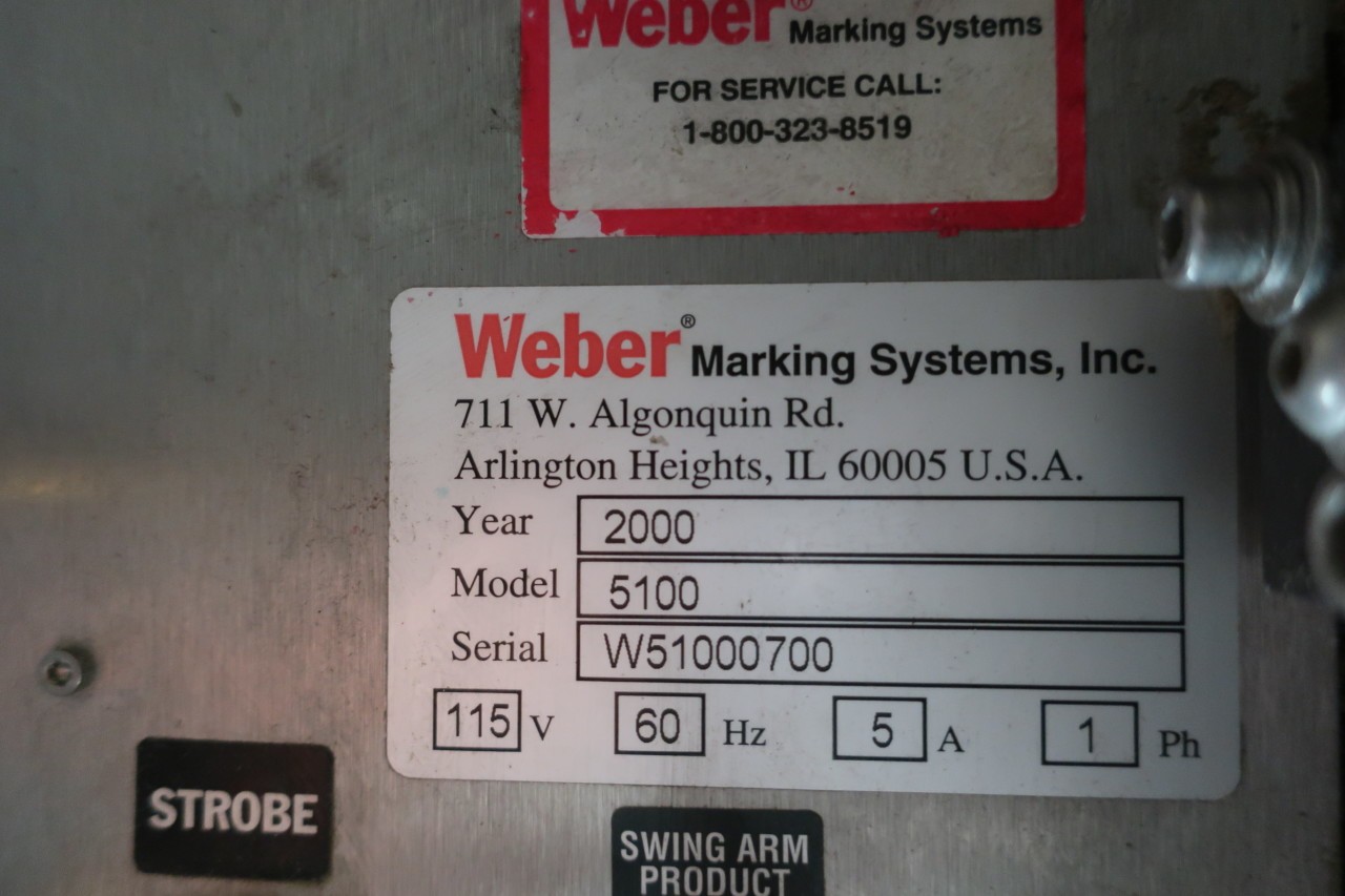 WEBER 5100 LABEL PRINTER APPLICATOR