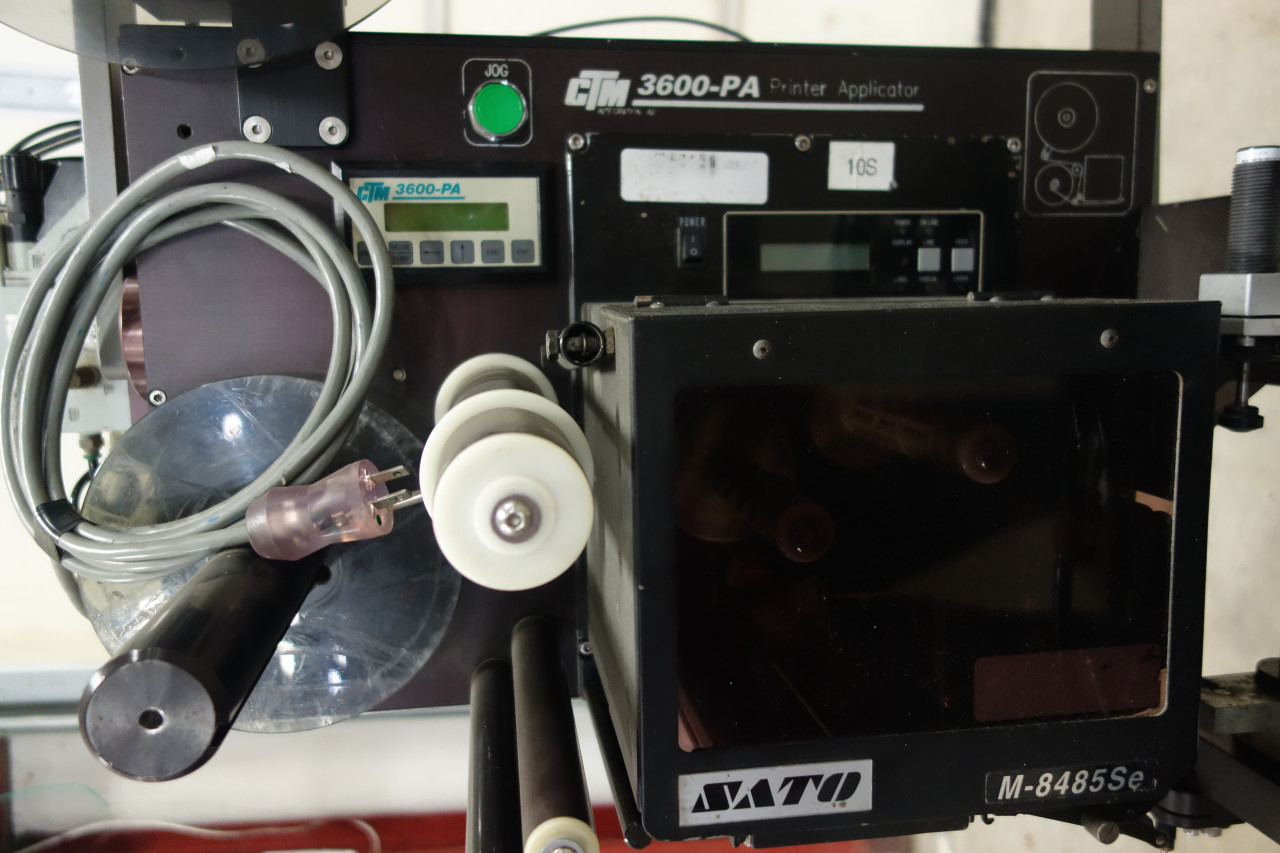CTM 3600 8485 SE PRINTER APPLICATOR SYSTEM INDUSTRIAL LABEL MAKER