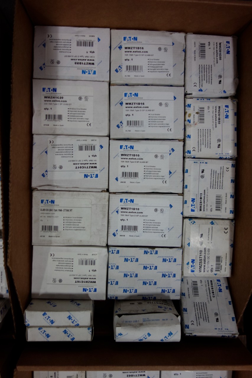 2 PALLETS OF ASSORTED EATON CIRCUIT BREAKERS
