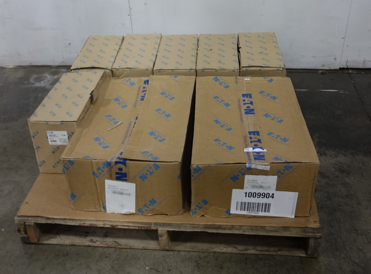 PALLET OF ASSORTED EATON CIRCUIT BREAKERS