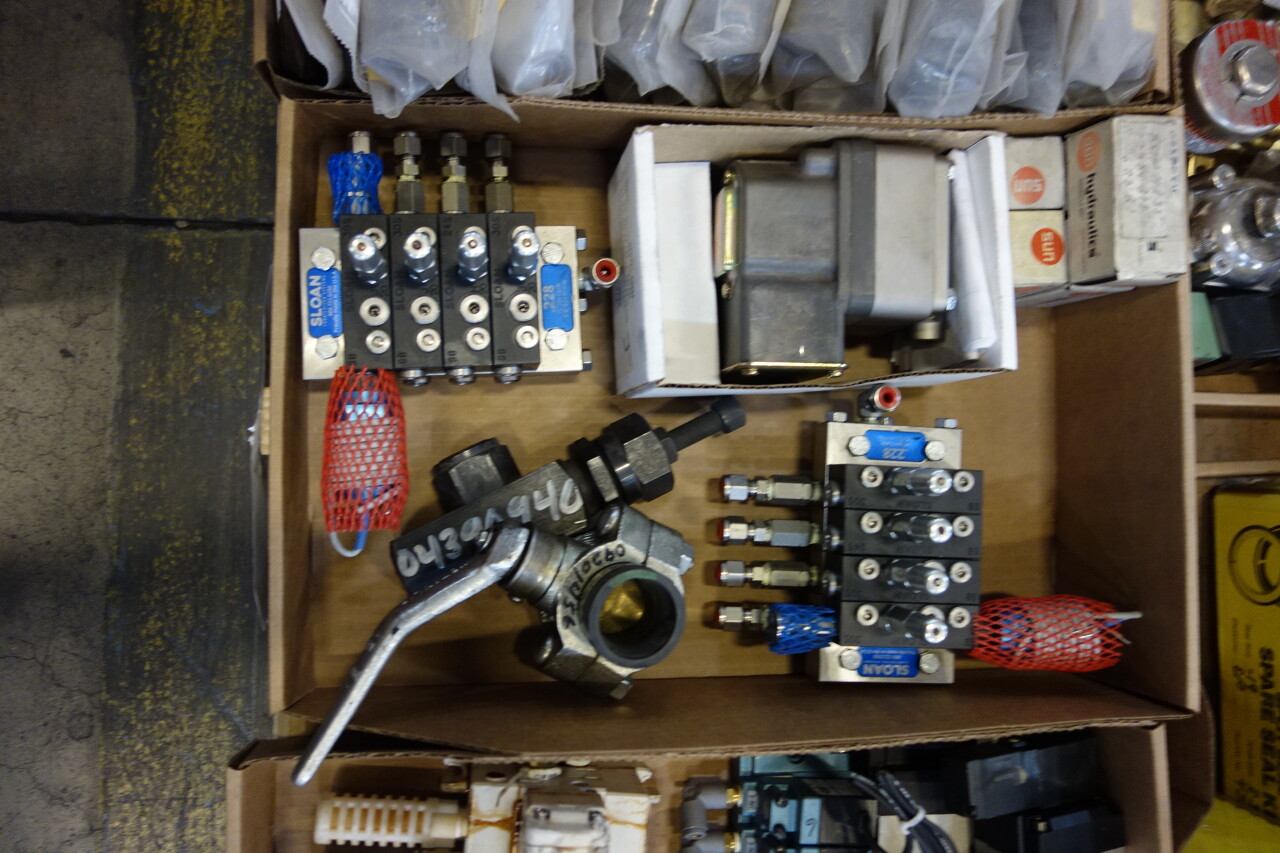 3 PALLETS OF ASSORTED MRO PUMPS/VALVES AND PARTS