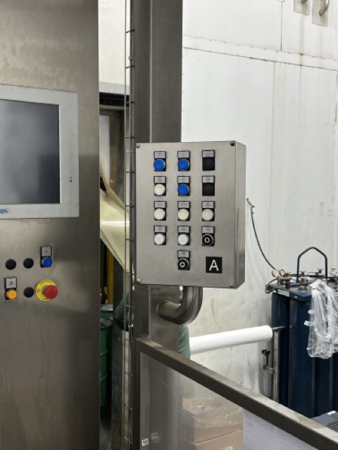 2012 JBT Foodtech Aseptic Drum Filler with conveyor and spare MRO parts ...