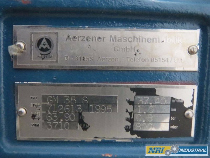 AERZEN GM35S VACUUM BOOSTER ROTARY LOBE BLOWER For Sale | Aucto
