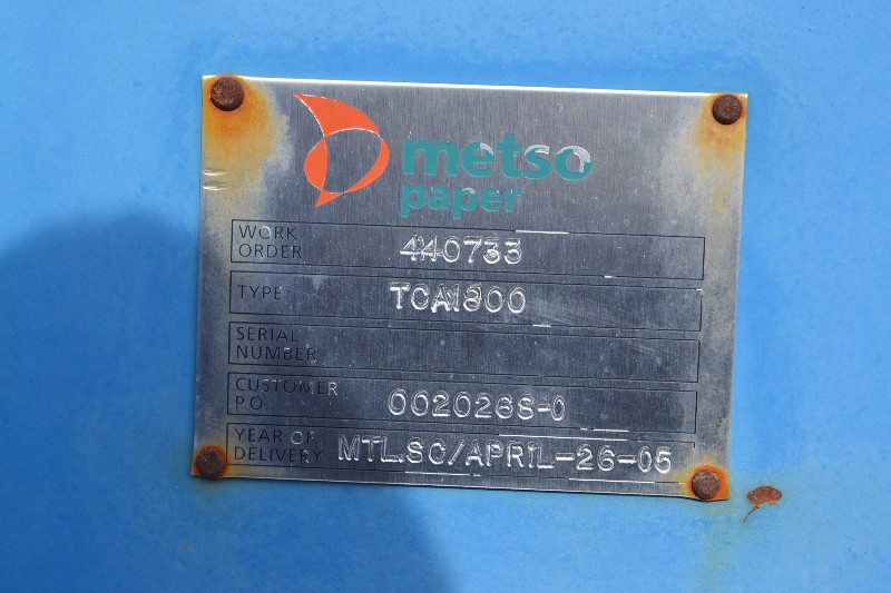 METSO VALMET TCA1800 CONICAL PRESSURE CYCLONE (LOCATION: BRAMPTON) For ...