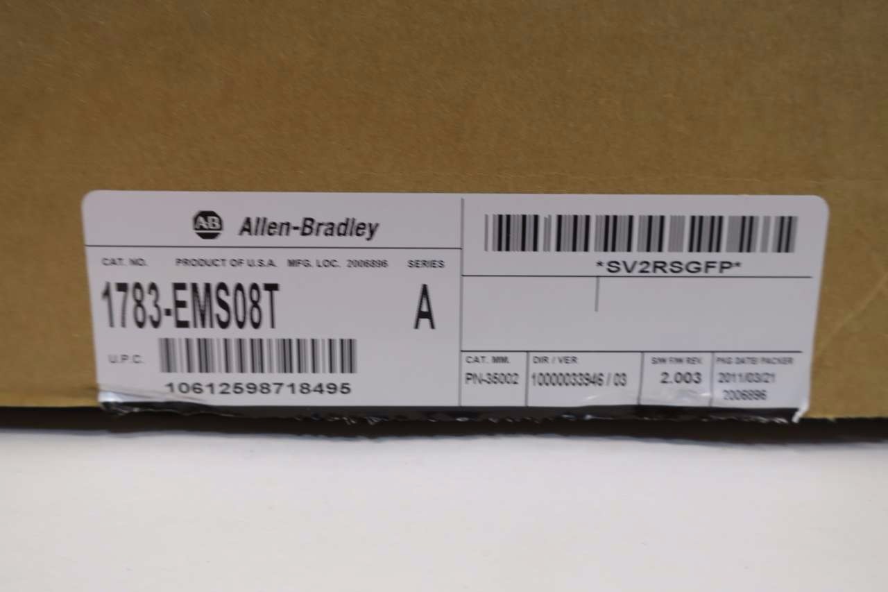 NEW ALLEN BRADLEY 1783-EMS08T STRATIX 6000 MANAGED ETHERNET SWITCH