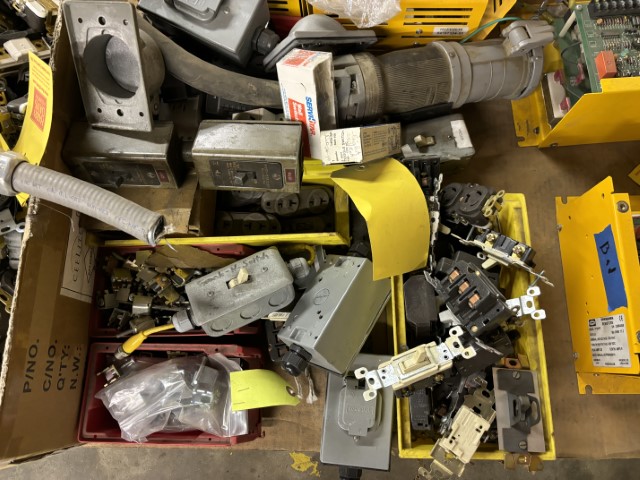 BULK LOT OF ELECTRICAL FITTINGS, RESISTORS, DANFOSS VFD, PVC FLEX ...