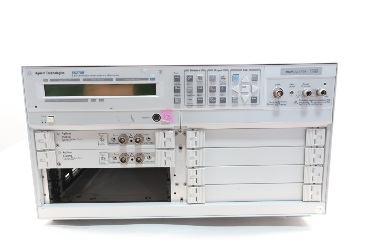 AGILENT TECHNOLOGIES E5270B 8-SLOT PARAMETRIC MAINFRAME