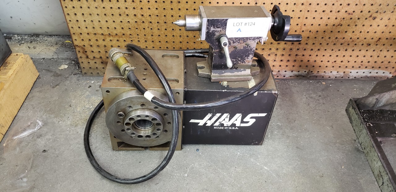 Haas HRT-A6 4th Axis Rotary Table and Tailstock