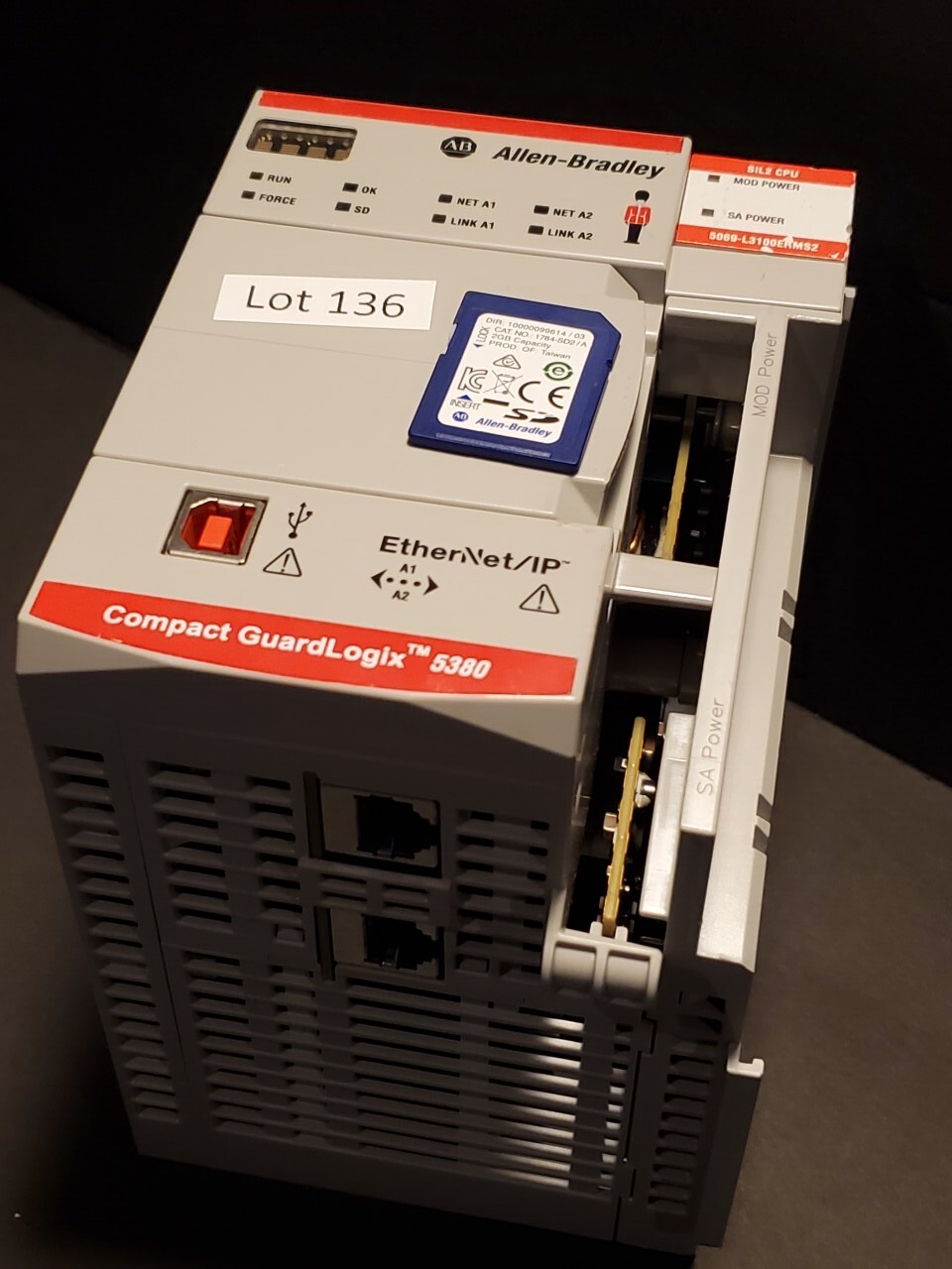 Allen Bradley Compact GuardLogix 5380 Processor 5069-L3100ERMS2