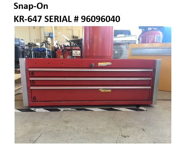 Snap-On KR-647 3 Drawer Toolbox For Sale | Aucto