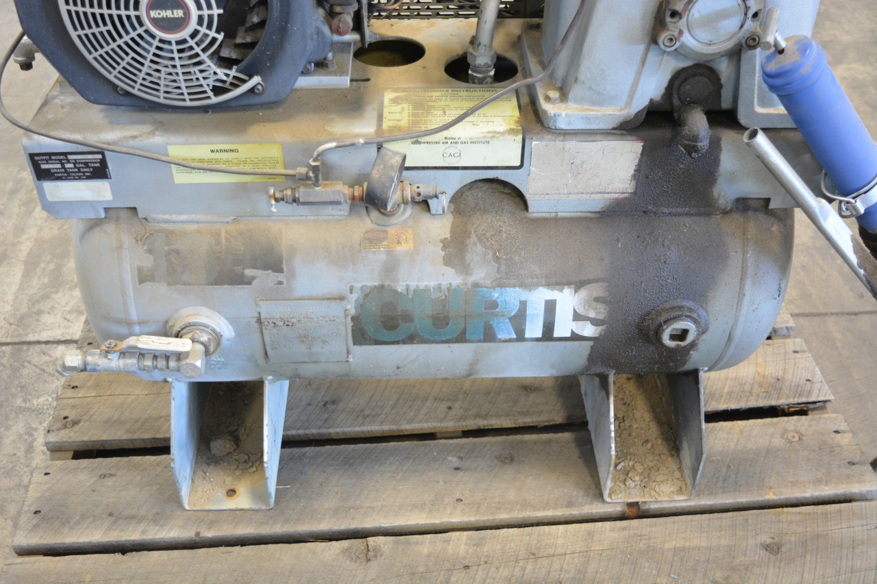 Curtis 30 Gallon Air Compressor, Kohler CH13S 398CC Command 13 Pro ...