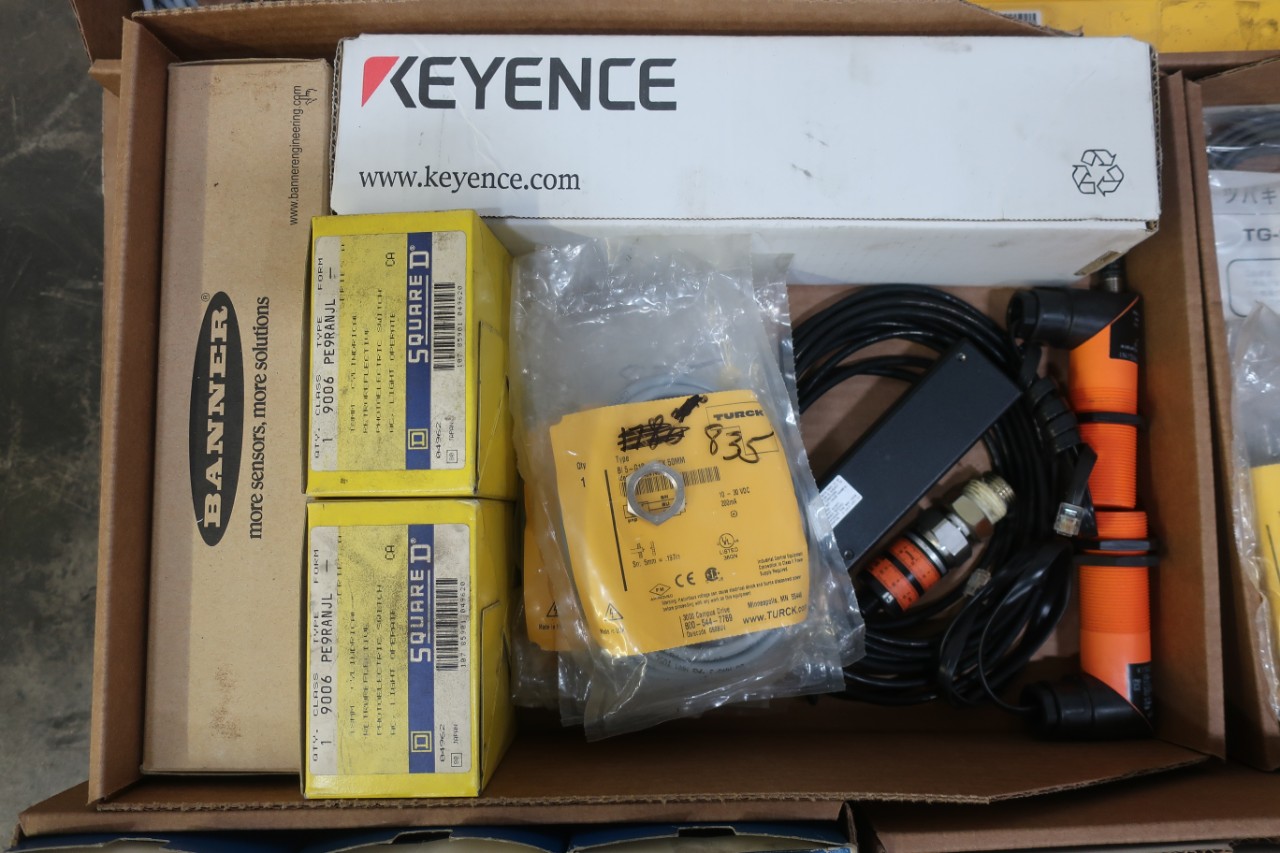 3 PALLETS OF ASSORTED SENSORS