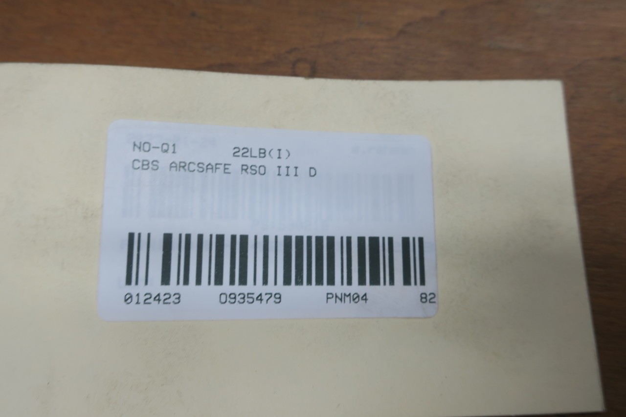 CBS ARCSAFE RSO III D REMOTE SWITCH OPERATOR TEST EQUIPMENT