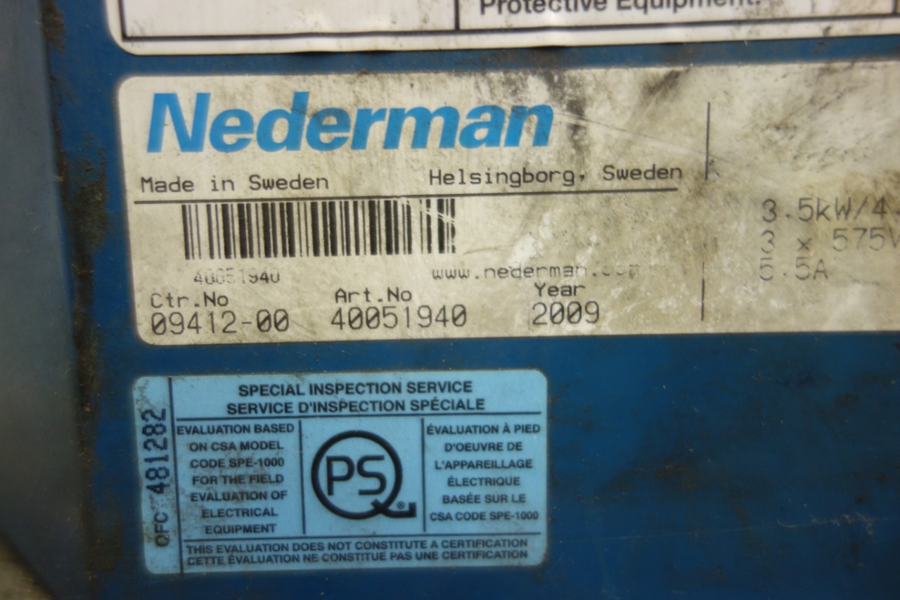 NEDERMAN DUST COLLECTOR For Sale | Aucto