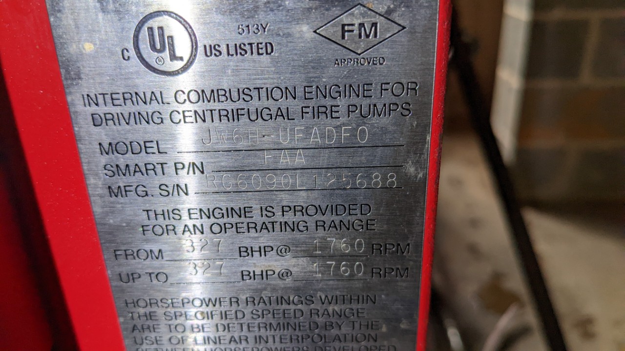 CLARKE FIRE PUMP SYSTEM