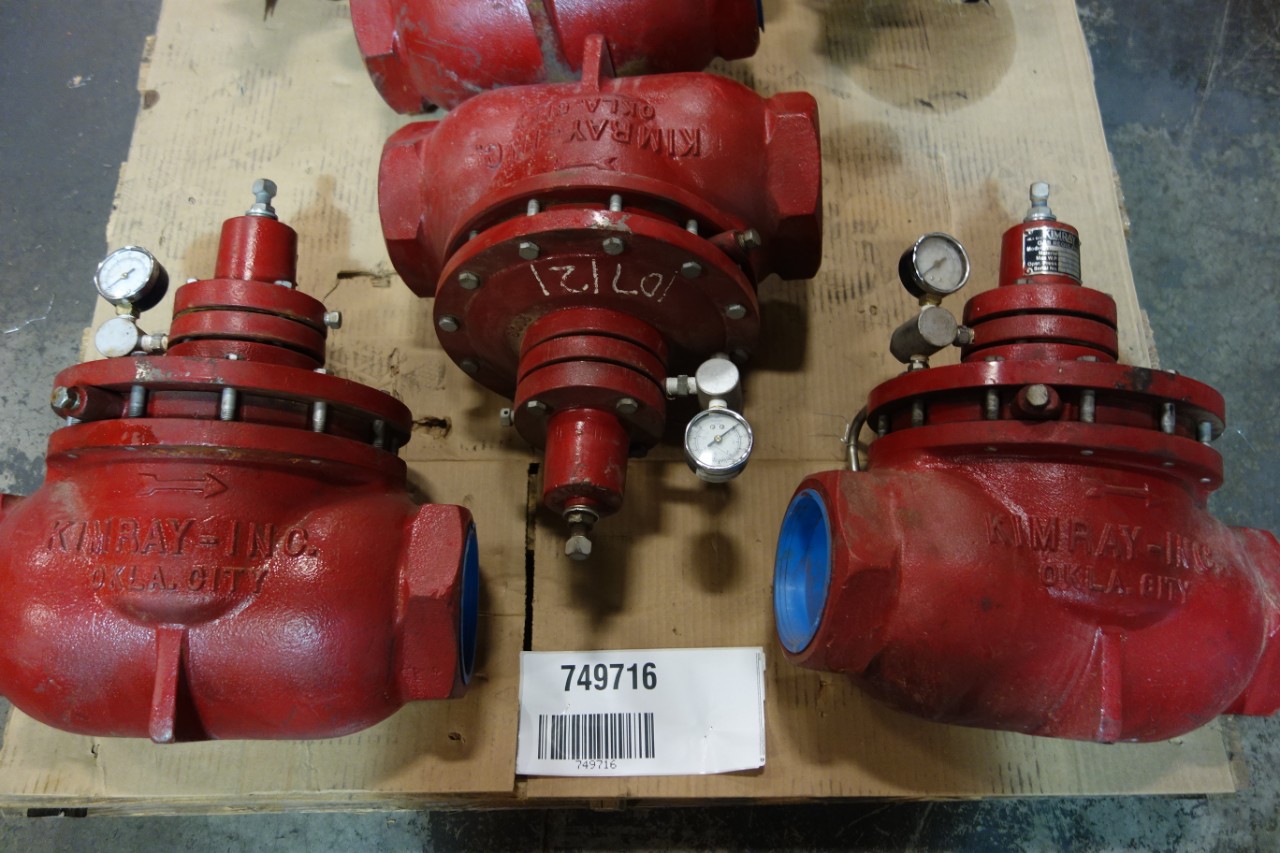 1 PALLET OF KIMRAY 412 SGT BP IRON THREADED 4IN NPT PRESSURE REDUCING ...