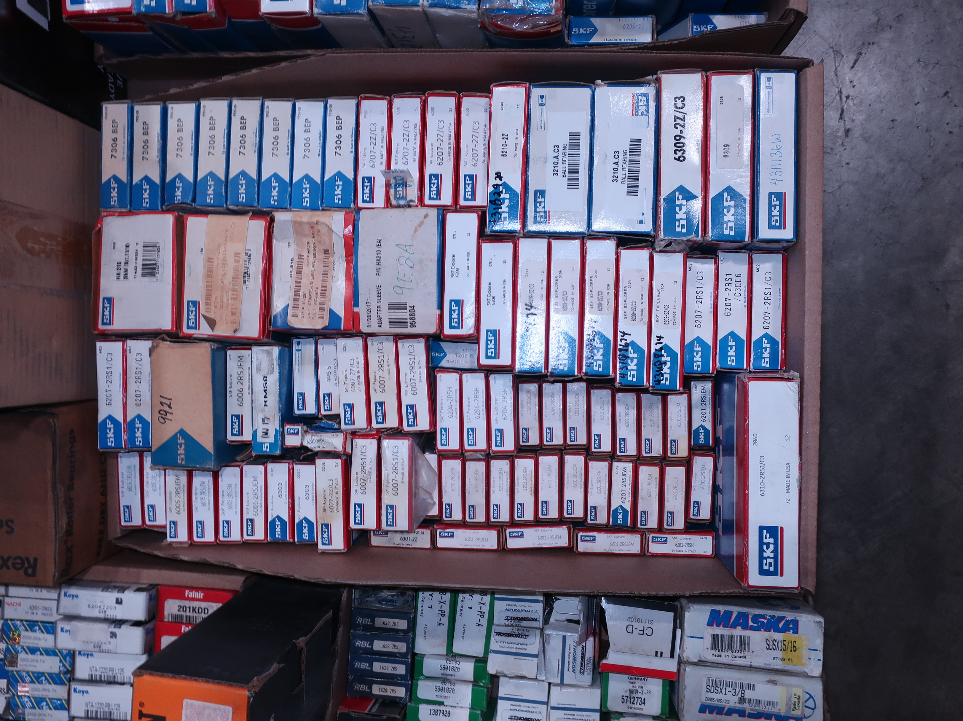 SKU 1735932 - PALLET OF ASSORTED BEARINGS, TIMKEN, INA, SKF For Sale ...