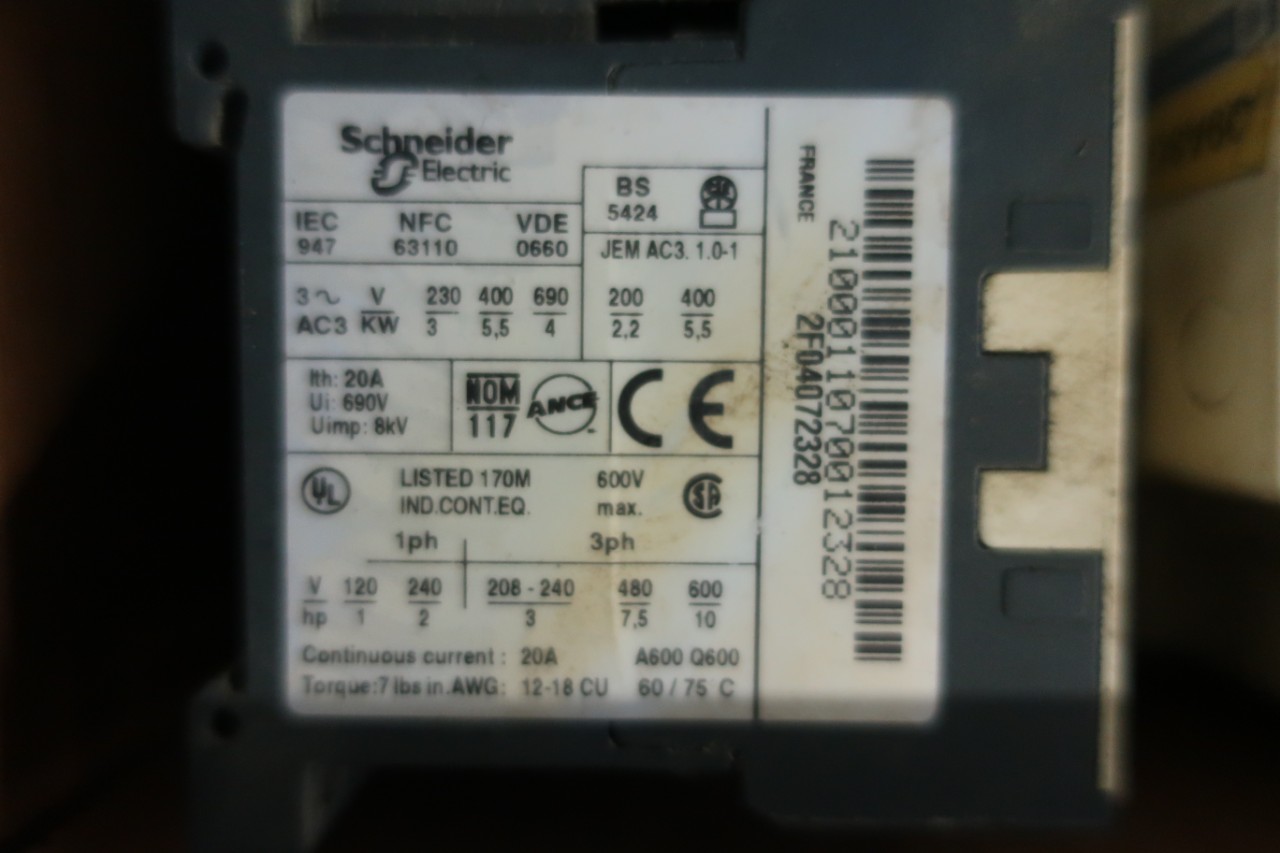 1 PALLET OF SCHNEIDER GV2-LE16 14A MANUAL MOTOR STARTERS