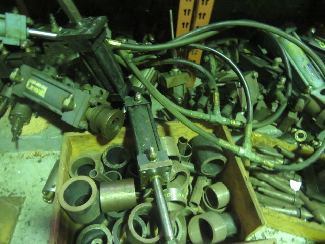 All hydraulics in pictures and contents on floor and pallet racks.